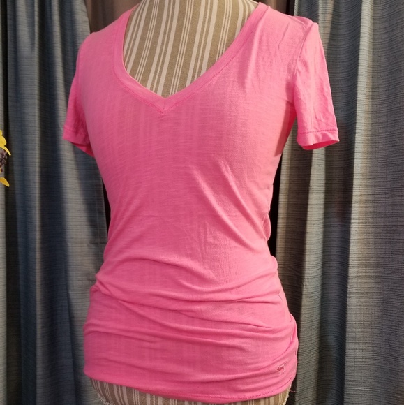 PINK Victoria's Secret | Tops | Victorias Secret Pink V Neck Shirt ...